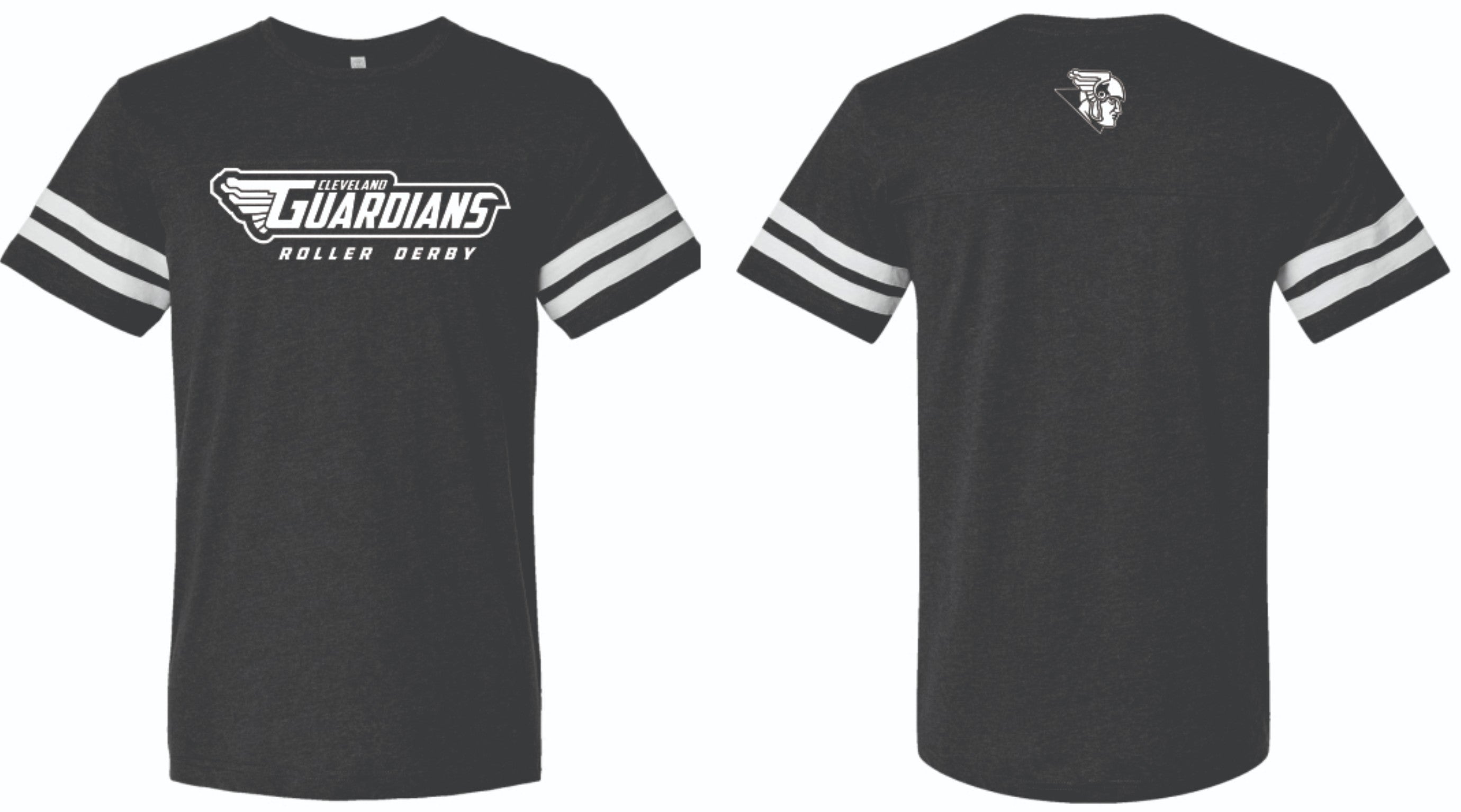 Football Style T-Shirt - Heathered Black – The Cleveland Guardians Store